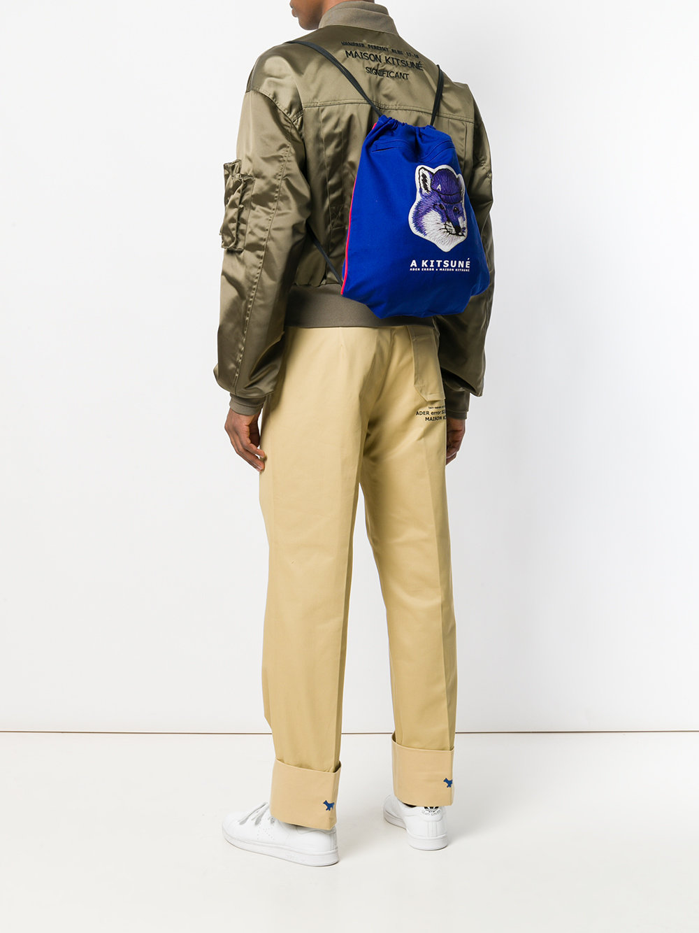 Shop the Maison Kitsuné x Ader Error Print Backpack