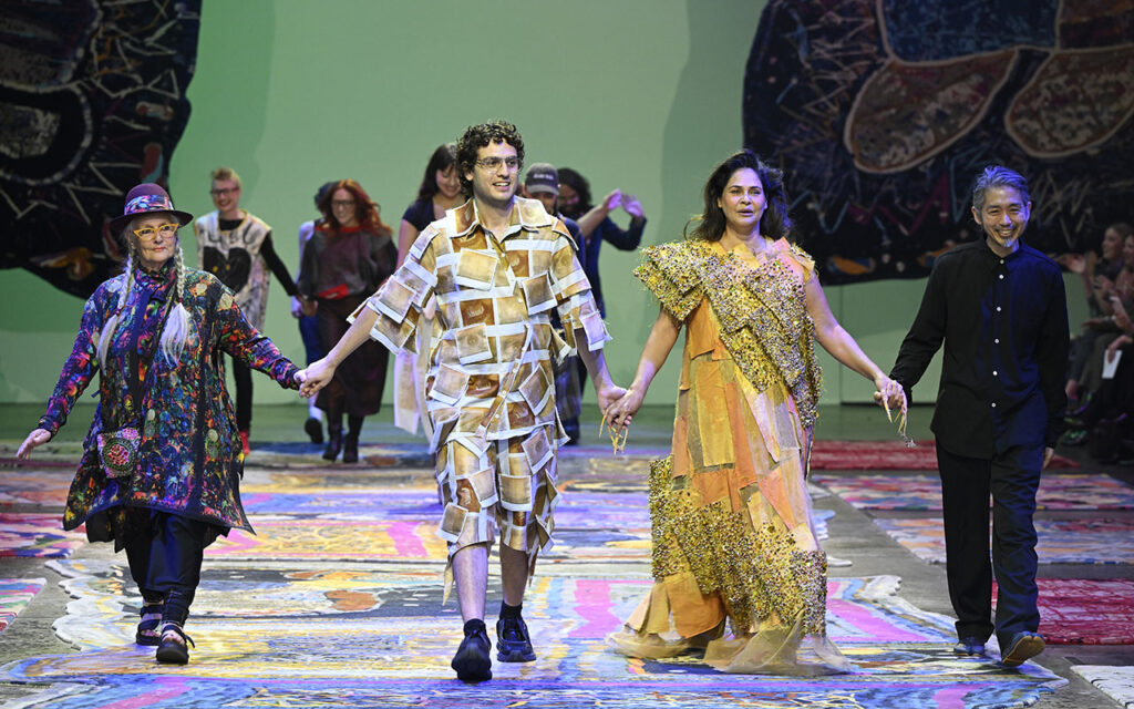 Jordan Gogos Blends Art, Design And Fashion At AFW